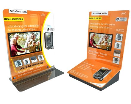 Bespoke Counter Top Displays CTU in metal and plastics - Splash Display