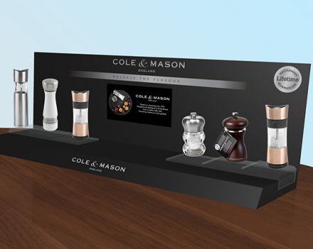 Bespoke Counter Top Displays CTU in metal and plastics - Splash Display