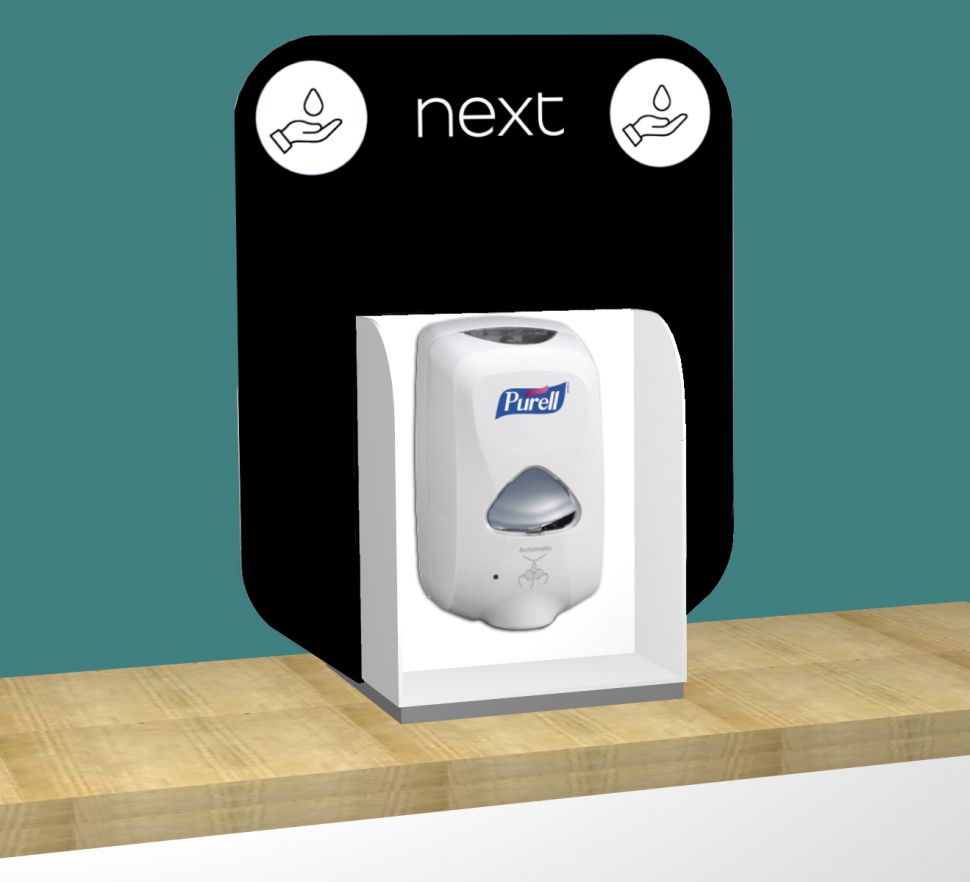 Bespoke hand sanitiser stands stations - Splash Display