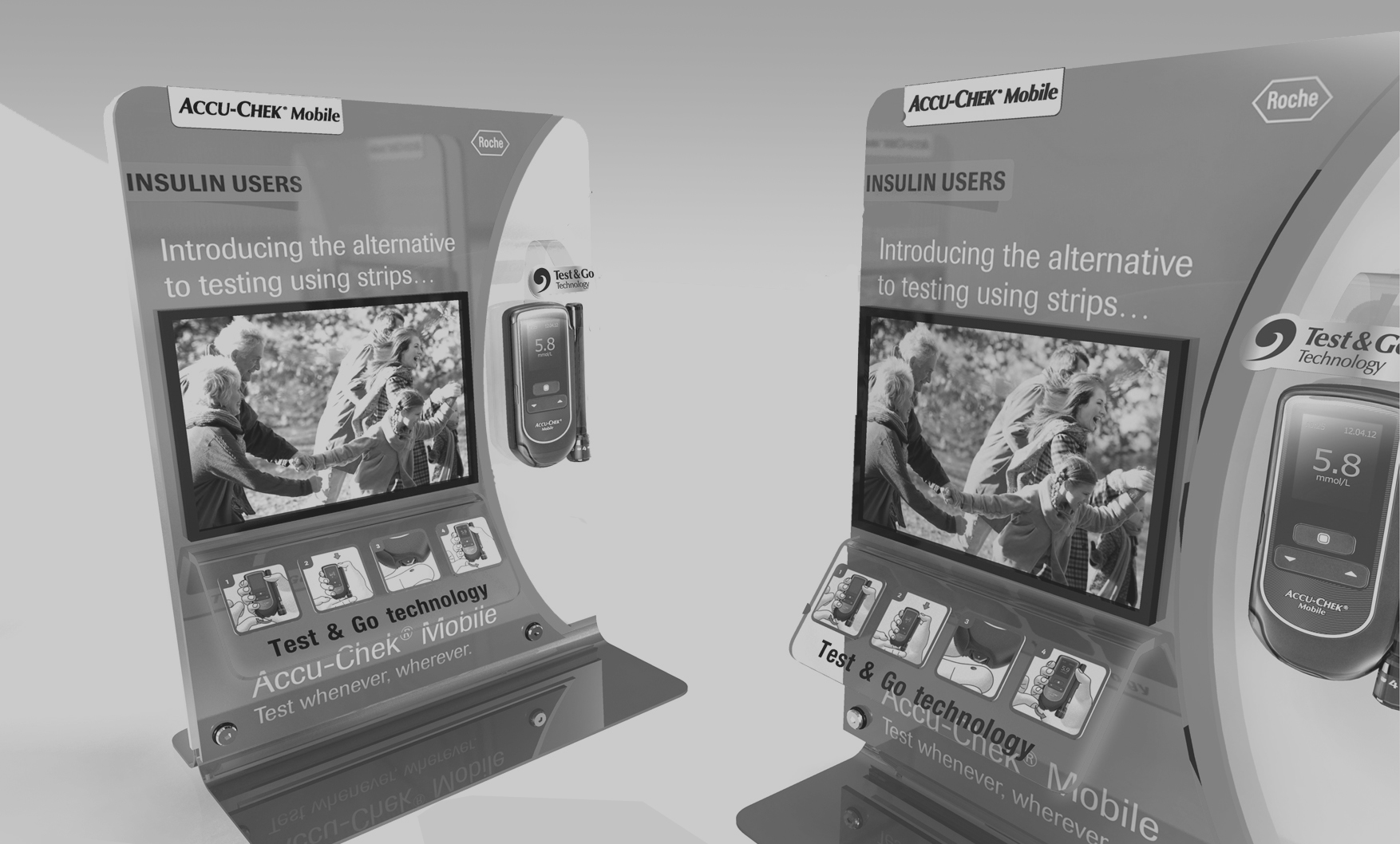 Bespoke Counter Top Displays CTU in metal and plastics - Splash Display